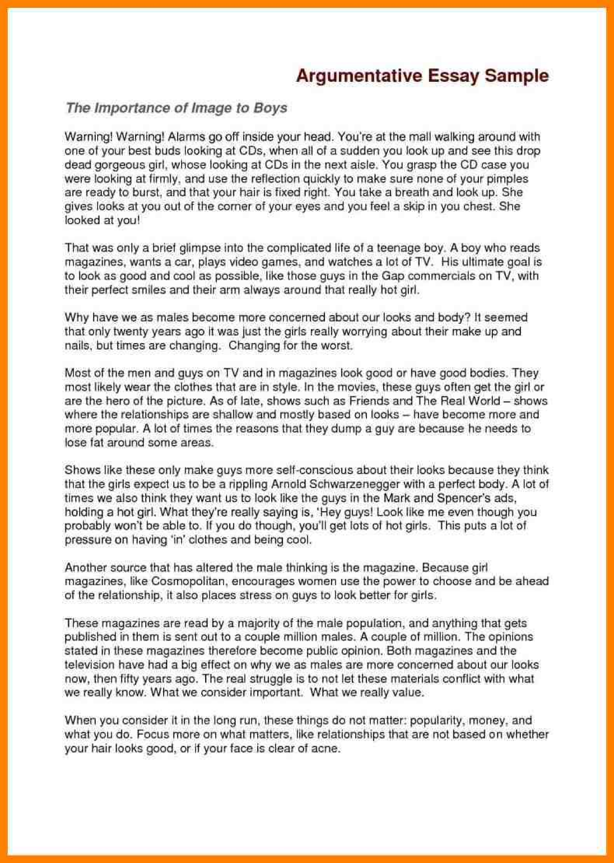 Fun argumentative essay idea - English Literature - AWKUM - Studocu