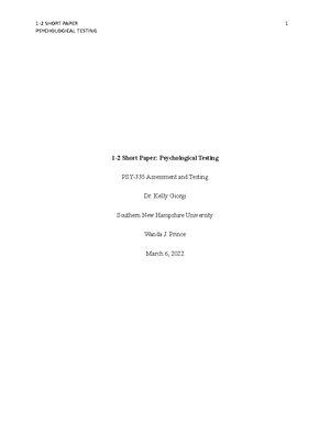 PSY 335 Interpreting Statistics Worksheet - PSY 335 Interpreting ...