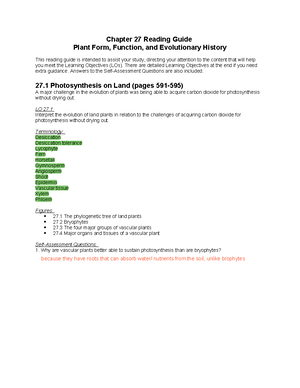 BIOL Unit 2 - Lecture and textbook notes for beginning of unit 2 - Unit ...