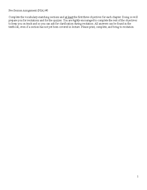 PSA 7 - Assignment - Pre-Session Assignment (PSA) #7 Name - Studocu