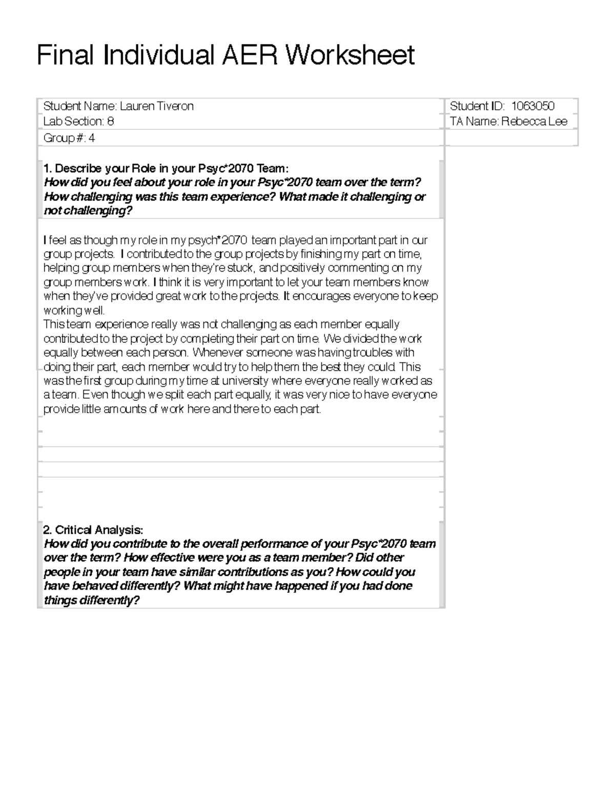 Individual AER Worksheet (Final)-2 - Final Individual AER Worksheet ...