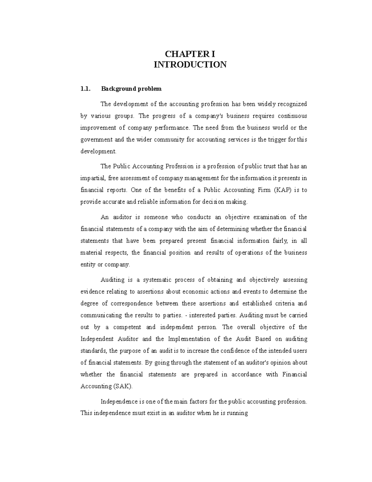 THE Influence OF Competence, Independence AND Professional Ethics OF ...