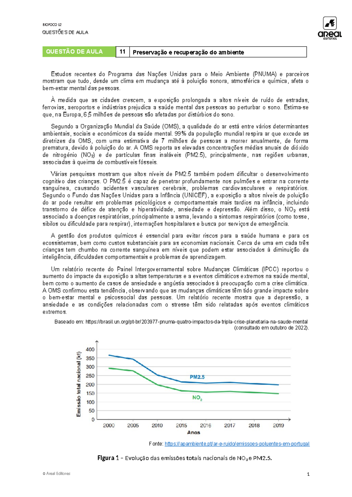 Ficha 11 Biologia - BIOFOCO 12 QUESTÕES DE AULA QUESTÃO DE AULA 11 ...