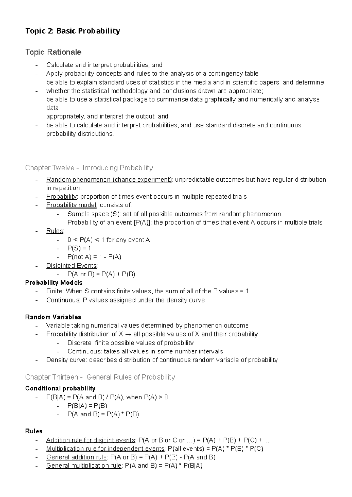 Basic Probabilty - Tutor: Col Sharp - Topic 2: Basic Probability Topic ...