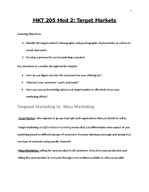 [Solved] how does target or differentiated marketing help companies ...