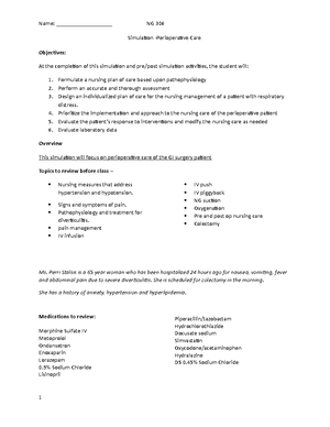 NURS3314 1 - Notes Compilation 2022 - Lecture Material: Anxiety ...