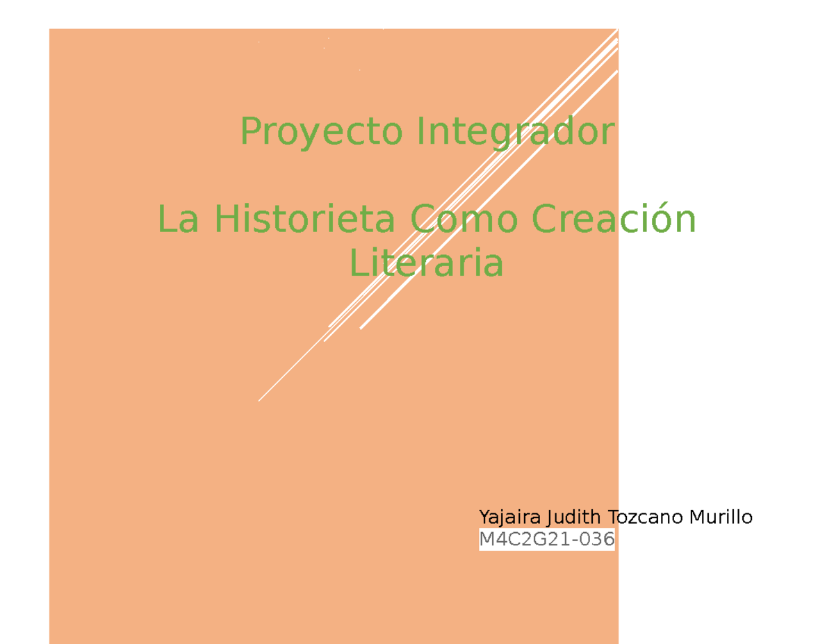 Proyecto Integrador - La historieta como creación literaria 2ª parte ...