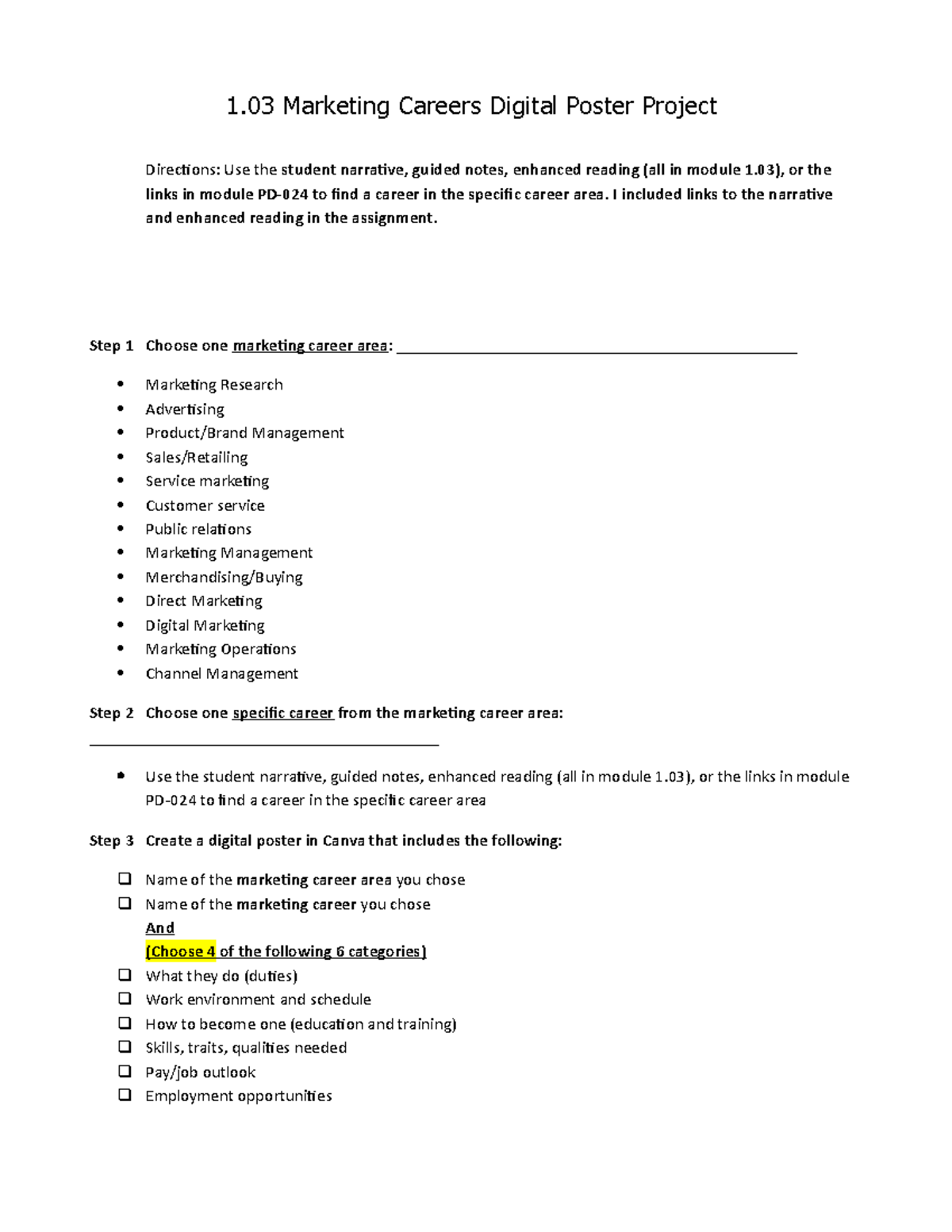 Marketing careers research digital poster - 1 Marketing Careers Digital ...