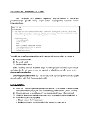 Żródła prawa UE - wpia - ŹRÓDŁA UNII EUROPEJSKIEJ Prawo niepisane - zasady zwyczajowe. prawo ...