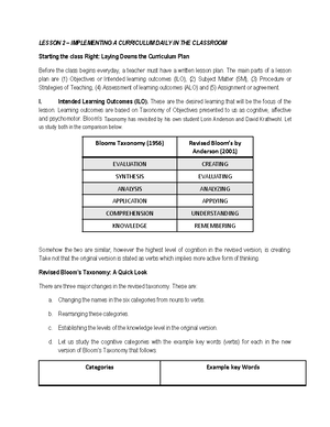 Module 13- Curriculum Development Reforms and Enhancement - It is most ...