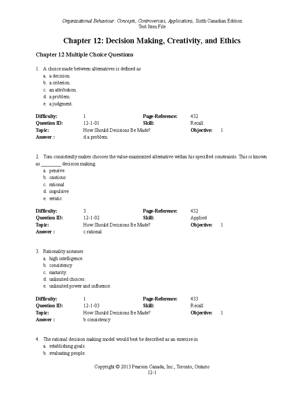 Langton ob 6ce Ch12 tif - Practice questions - Test Item File Chapter ...