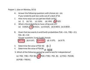Popper 4 - Math 3339 - Popper # 4 The length of time needed to complete ...