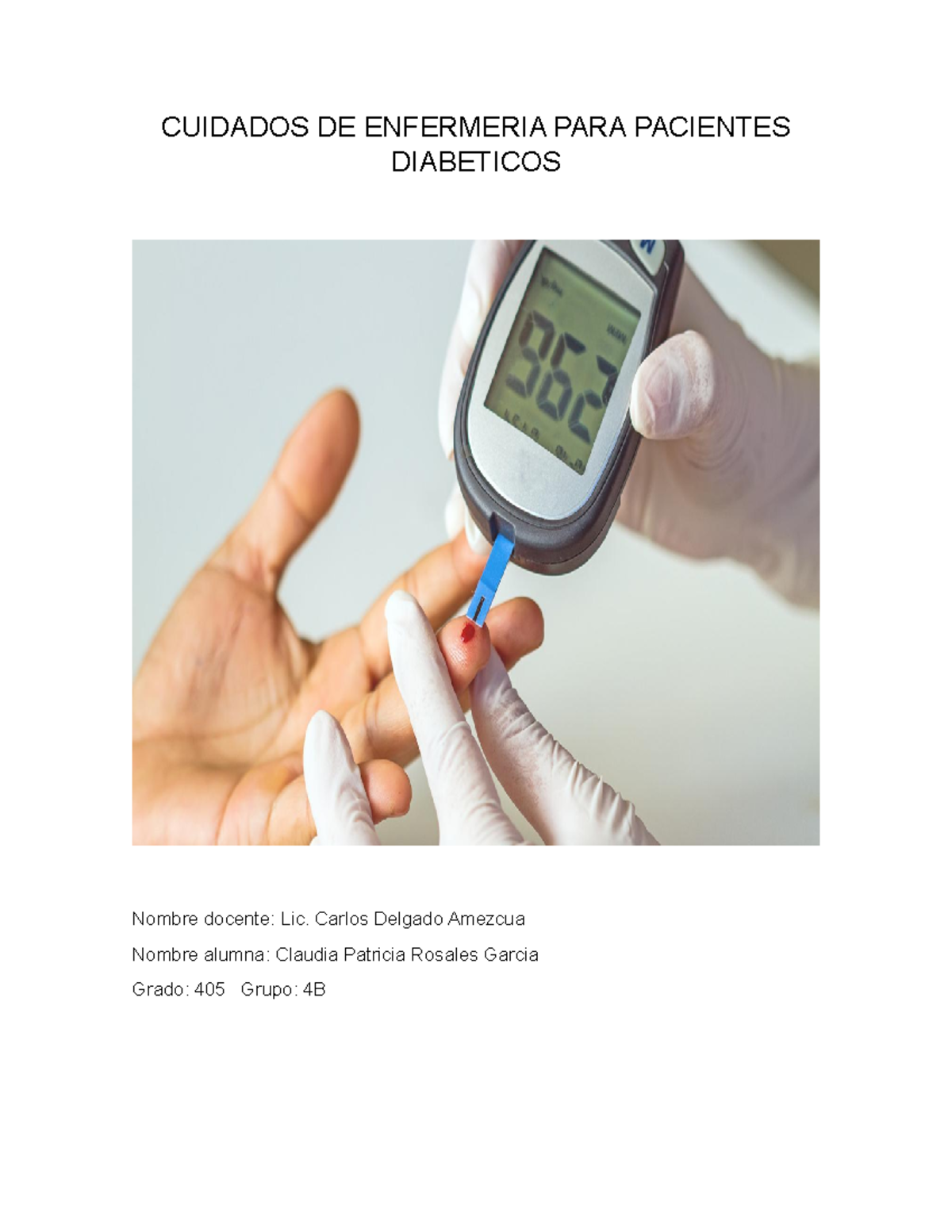 Cuidados DE Enfermeria PARA Pacientes Diabeticos - CUIDADOS DE ...