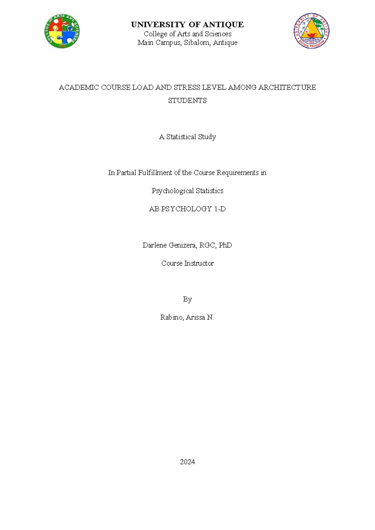 Stats Research Final Paper - College of Arts and Sciences Main Campus ...