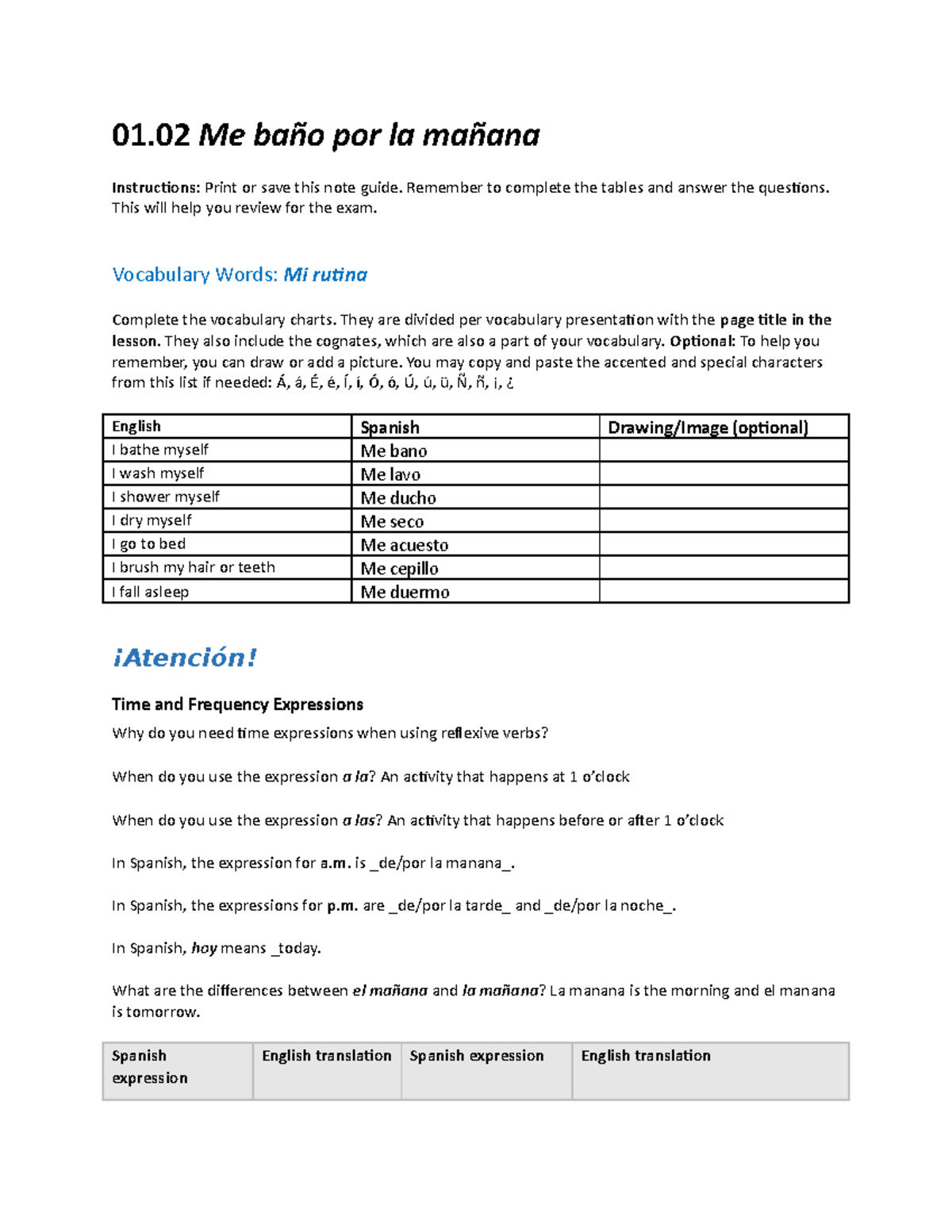 01 02 notes - Spanish module for online learning but i'm just uploading ...