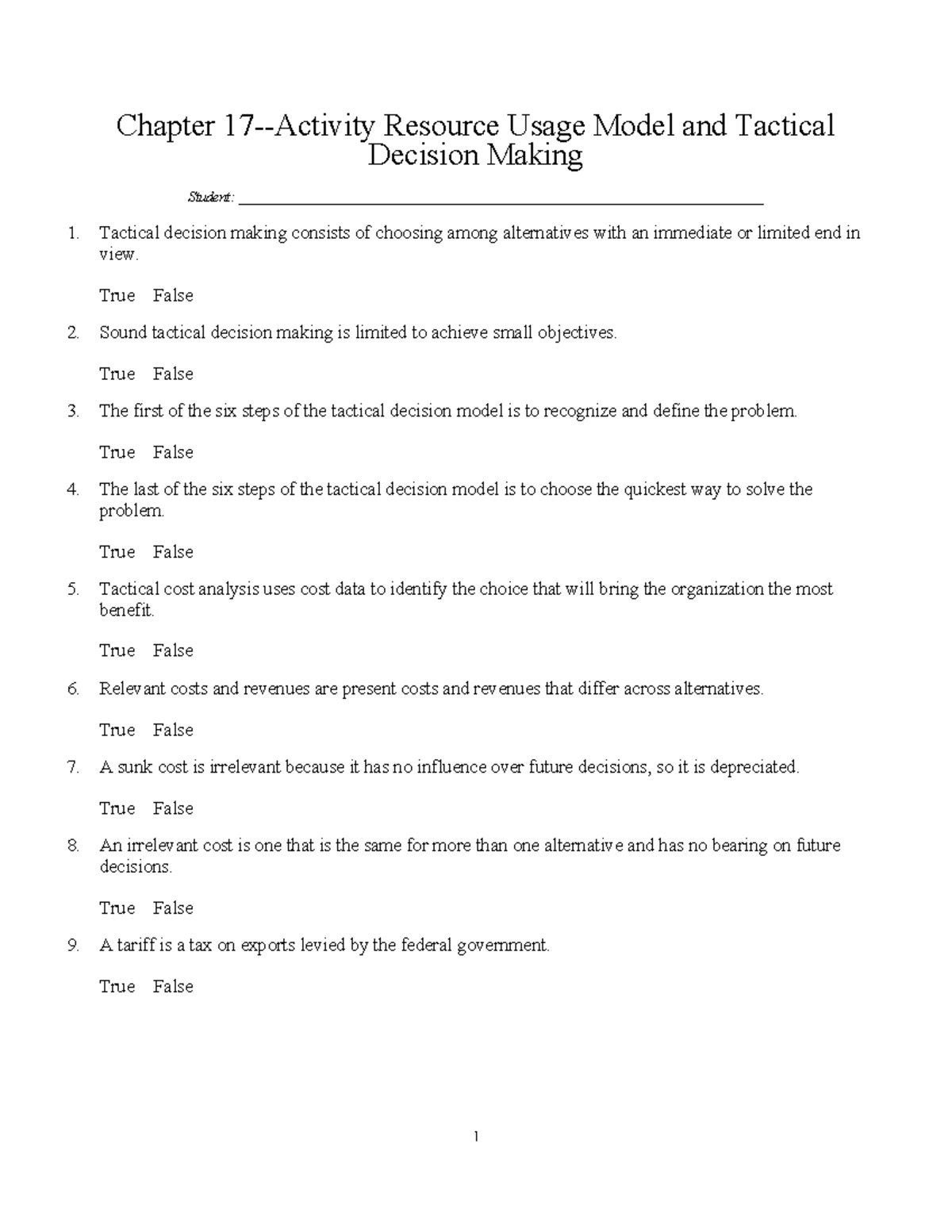 Chapter 17-Activity Resour - - Studocu