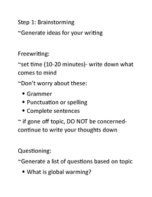Generating Ideas Audio Transcript - Generating Ideas Once you have your ...