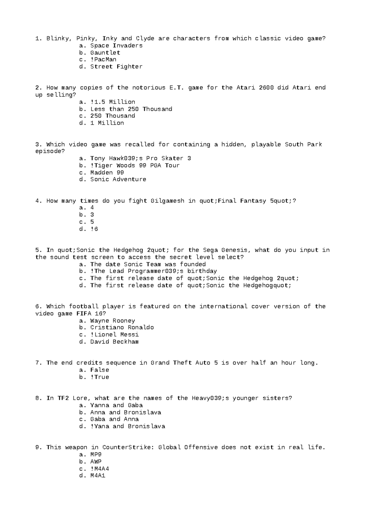 Grammar Script Winter 2021 8 - Blinky, Pinky, Inky and Clyde are ...