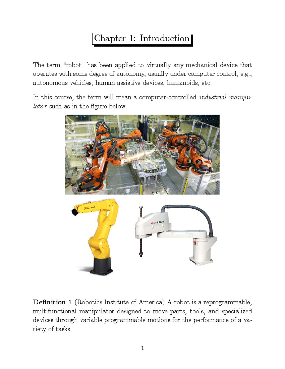1. Introduction - Lecture Note - Chapter 1: Introduction The term ...