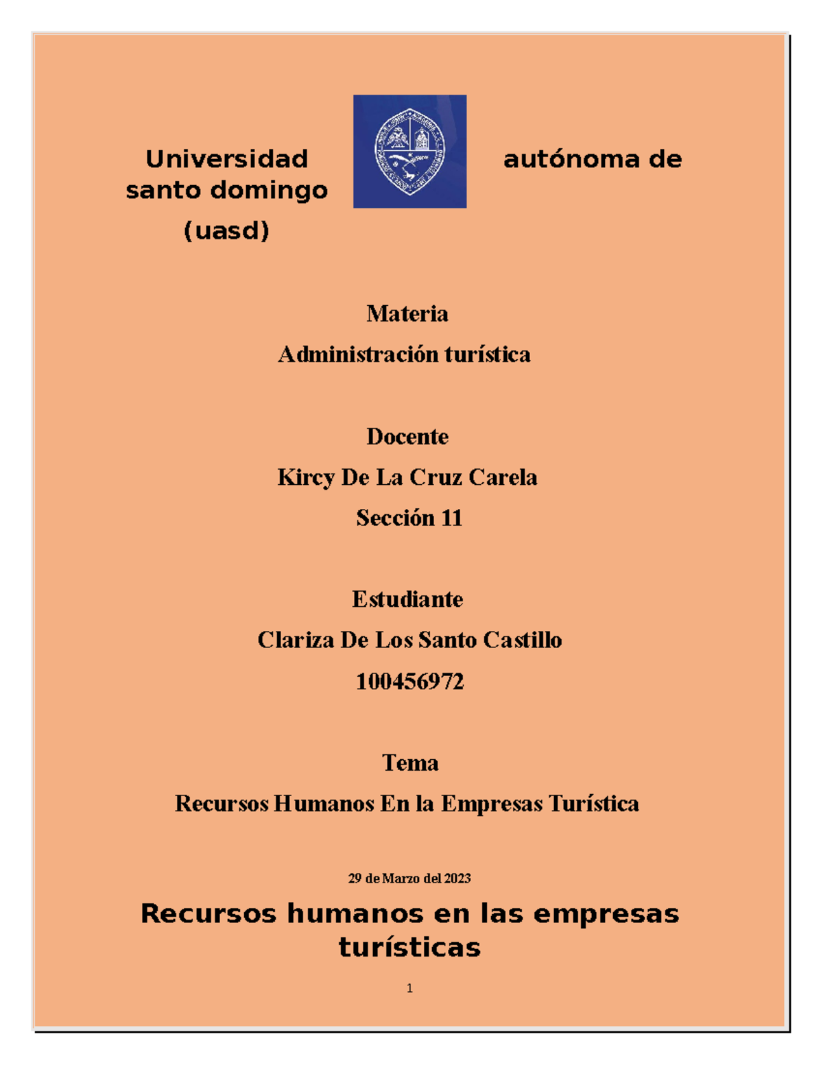 Universidad autónoma de santo domingo - Universidad autónoma de santo ...