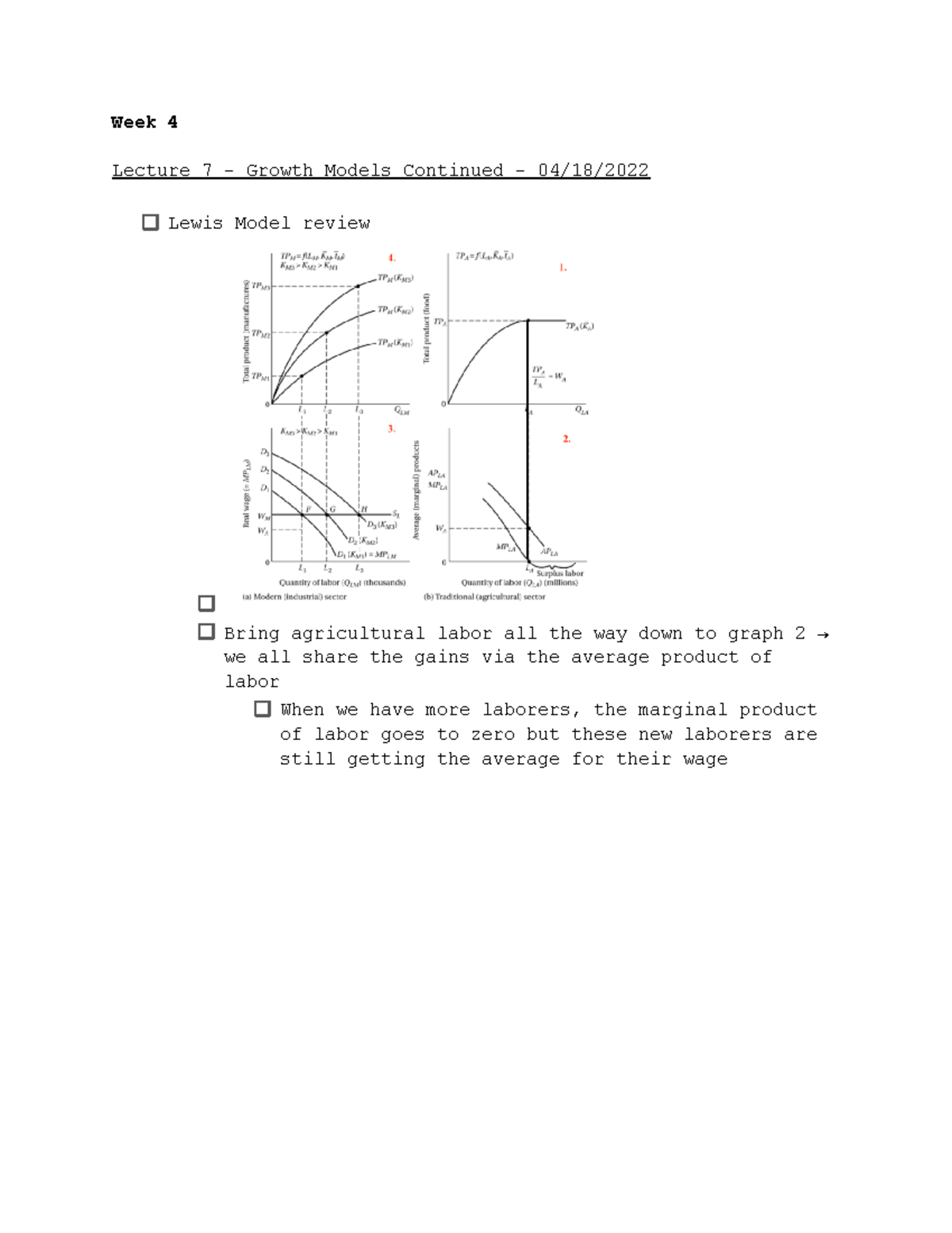 ECON 114A WEEK 4 - This was taken Spring 2022 - Week 4 Lecture 7 - Growth Models Continued - 04 ...