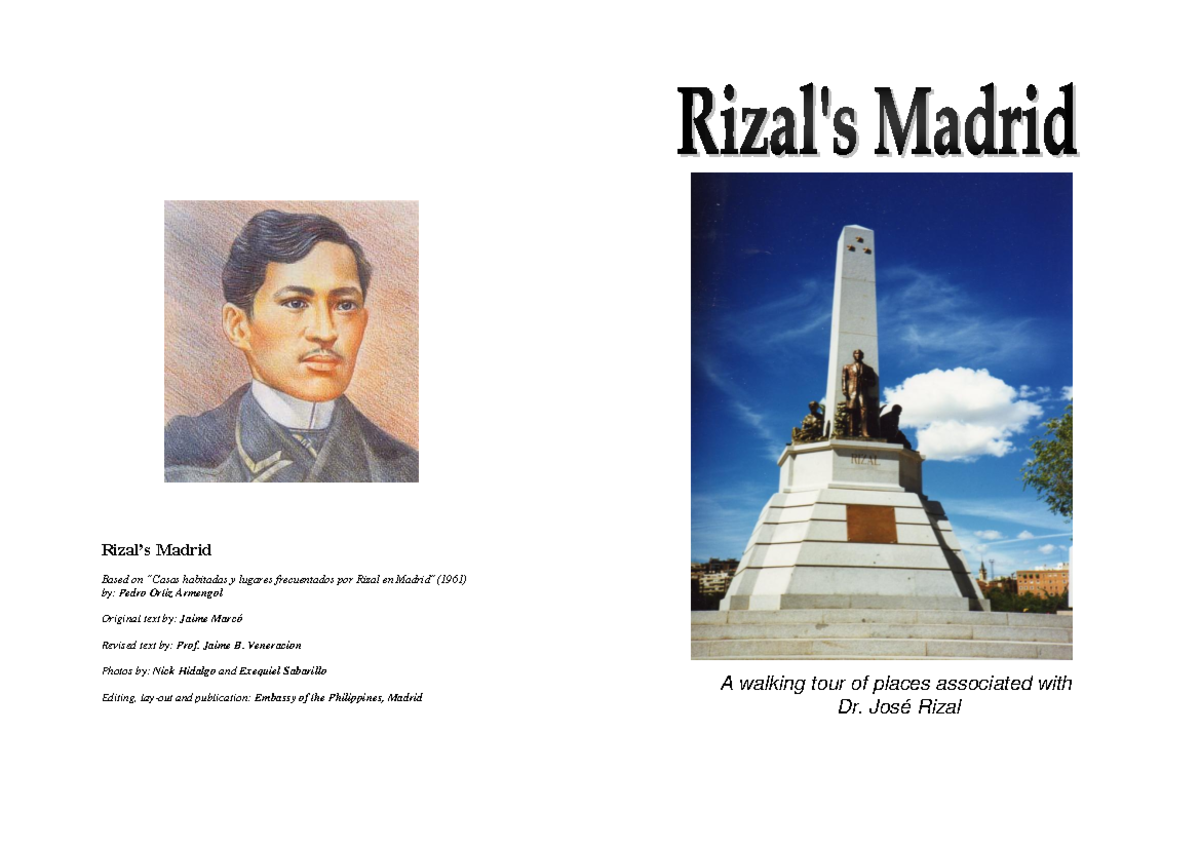 Life Of Rizal In Madrid at Ronnie Herring blog