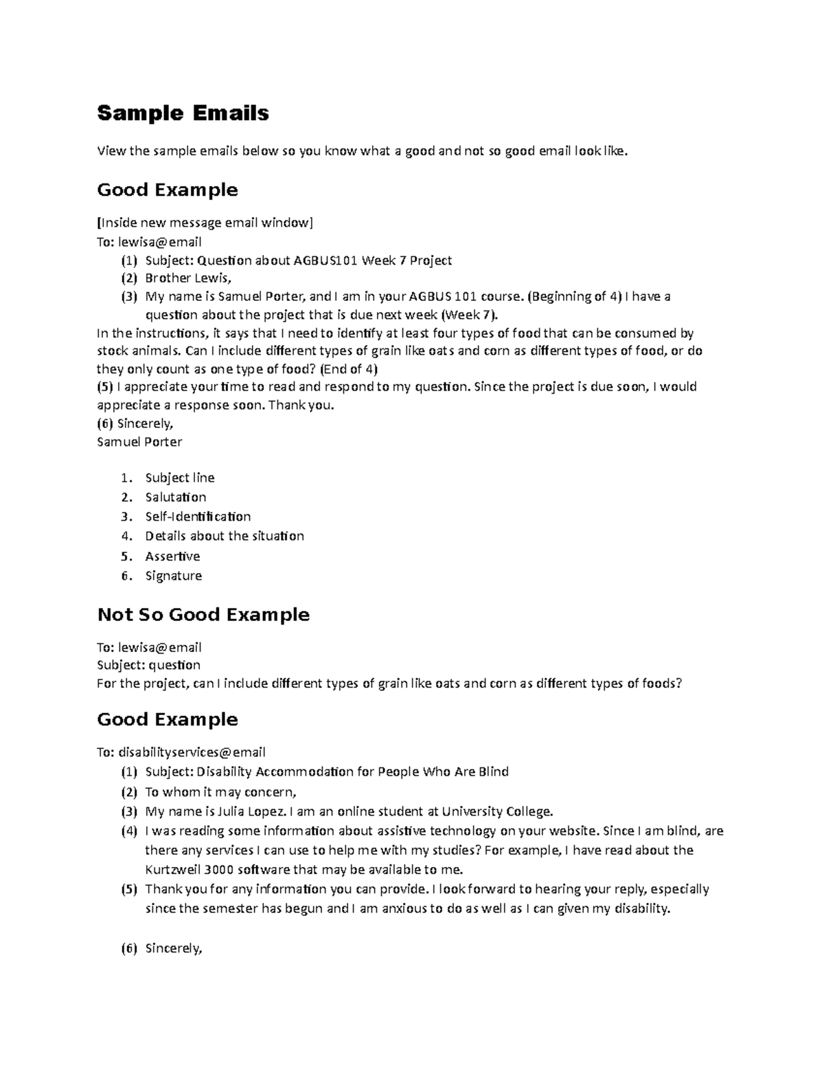 Pc103 document w08 Application Activity Accessible Doc Email Examples ...