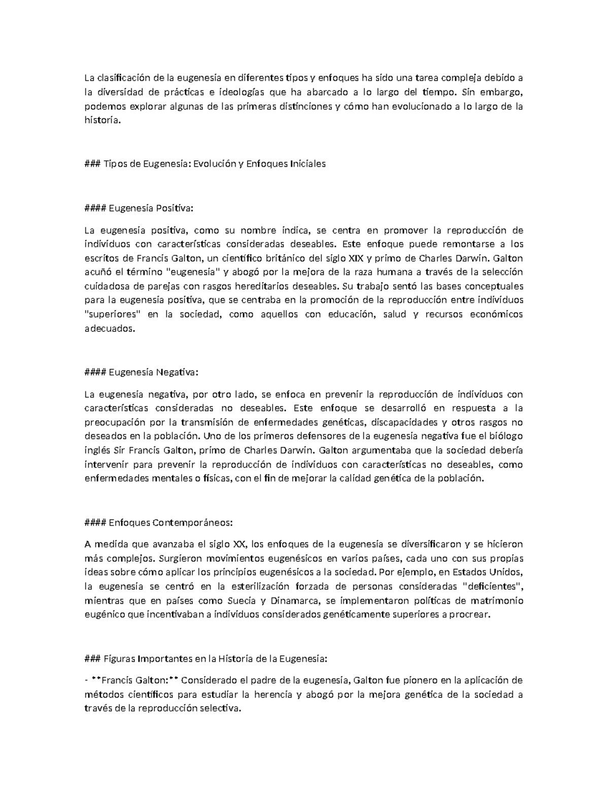 Eugenecia - La clasificación de la eugenesia en diferentes tipos y ...