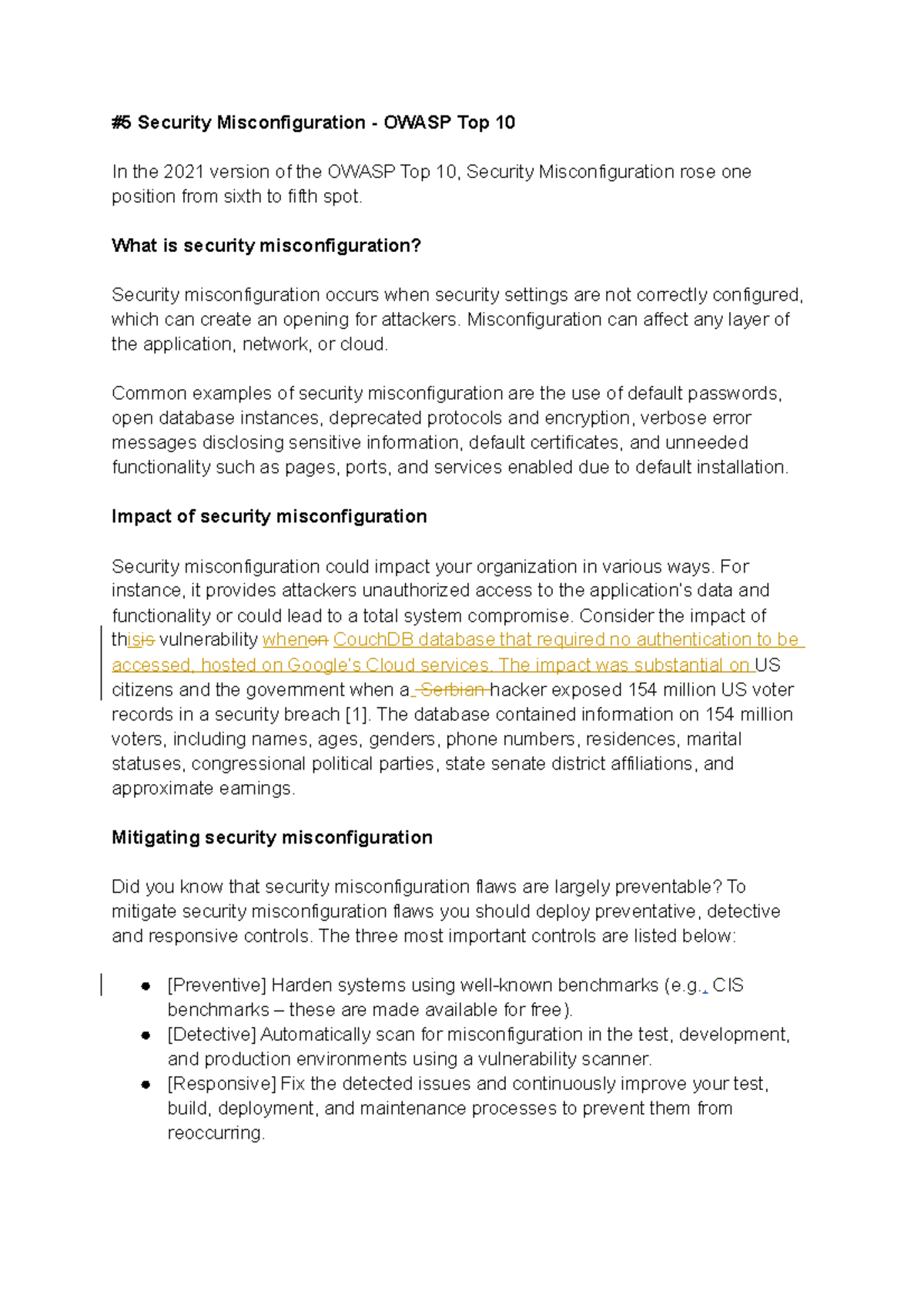 5 Security Misconfiguration Owasp Top 10 Rev Sb Copy 5 Security