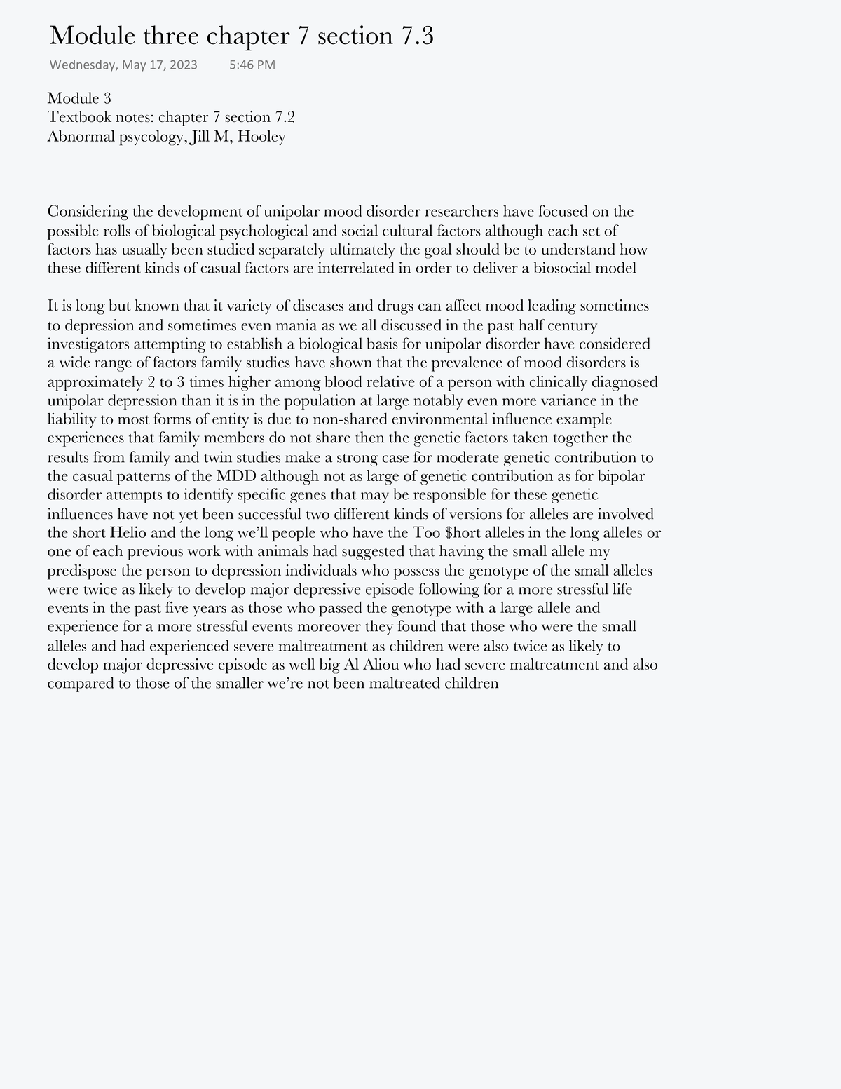 Module three chapter 7 section 7.3 - Module 3 Textbook notes: chapter 7 ...