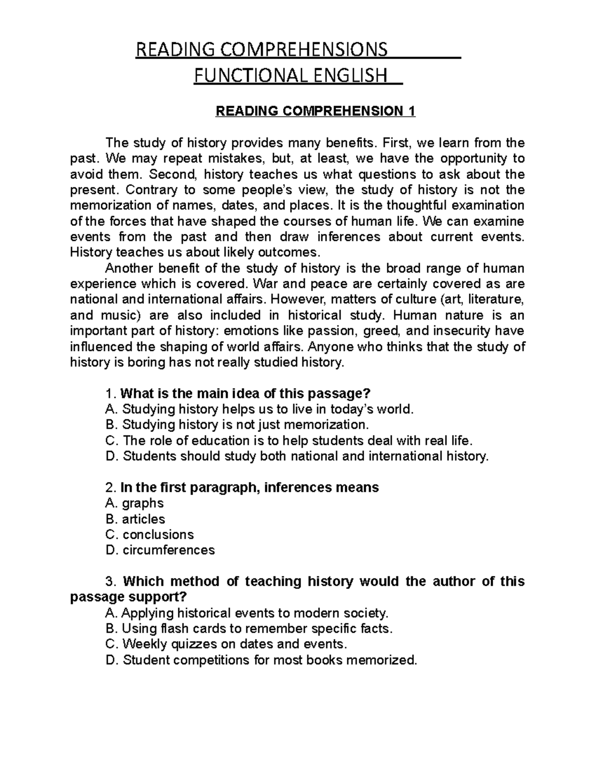 Reading Comprehension Passages HAND OUT 2 2004 2022 091151 am ...