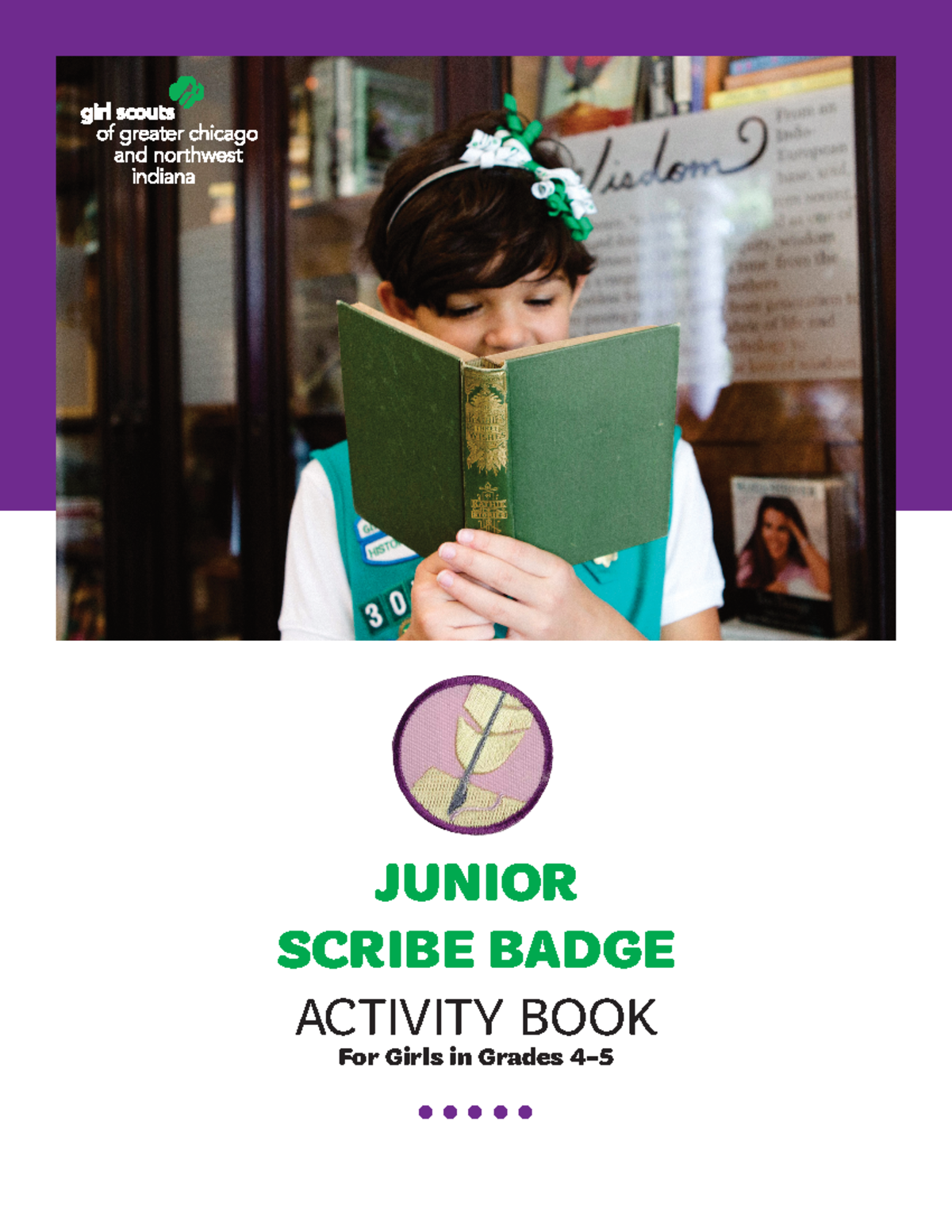 Junior activity book scribe girl scouts gcnwi - JUNIOR SCRIBE BADGE ...