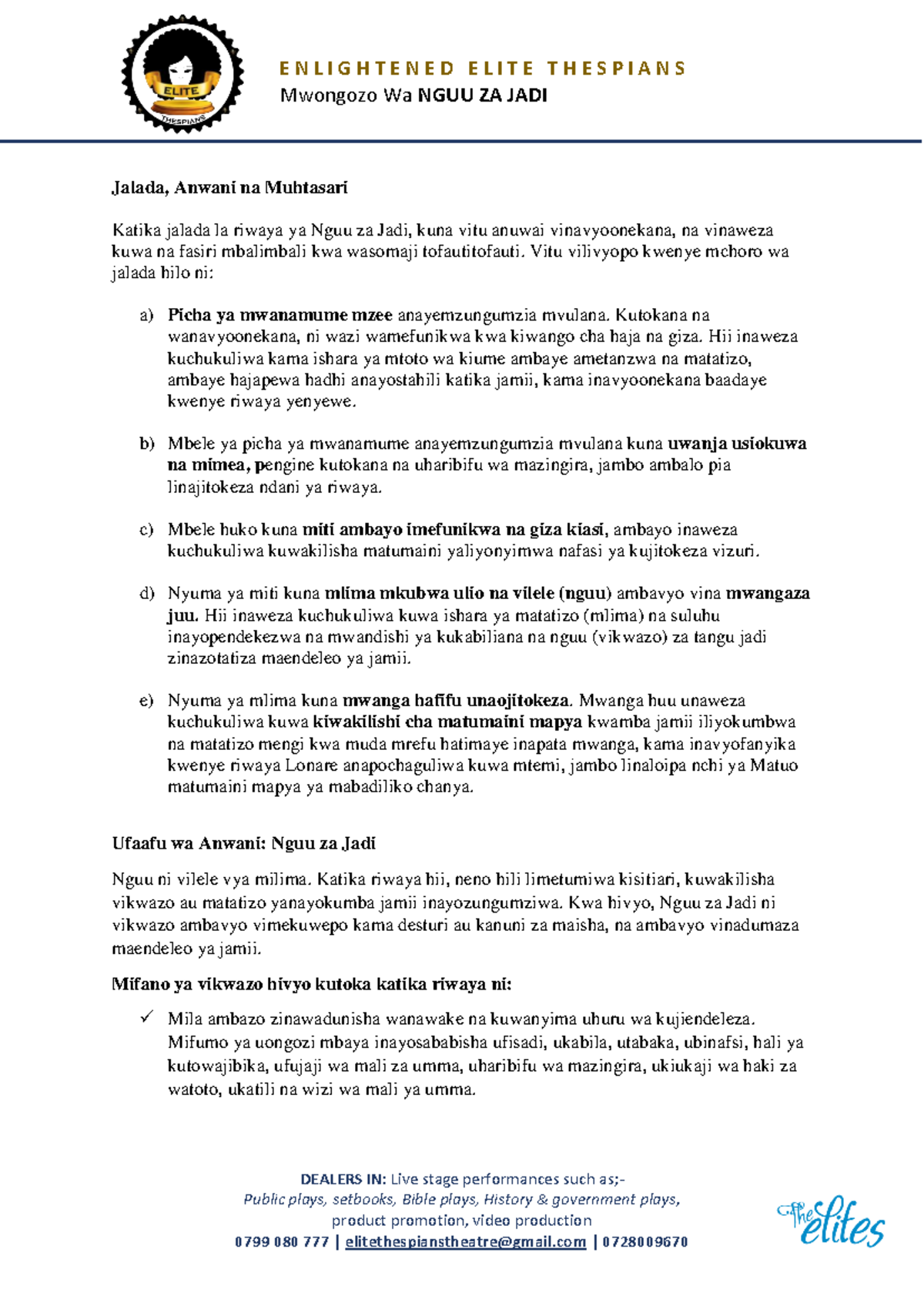 Mwongozo wa NGUU ZA JADI 2023 - Mwongozo Wa NGUU ZA JADI DEALERS IN ...