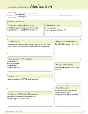 Nitroprusside - Heart Meds - ATI Active Learning Template - ACTIVE ...