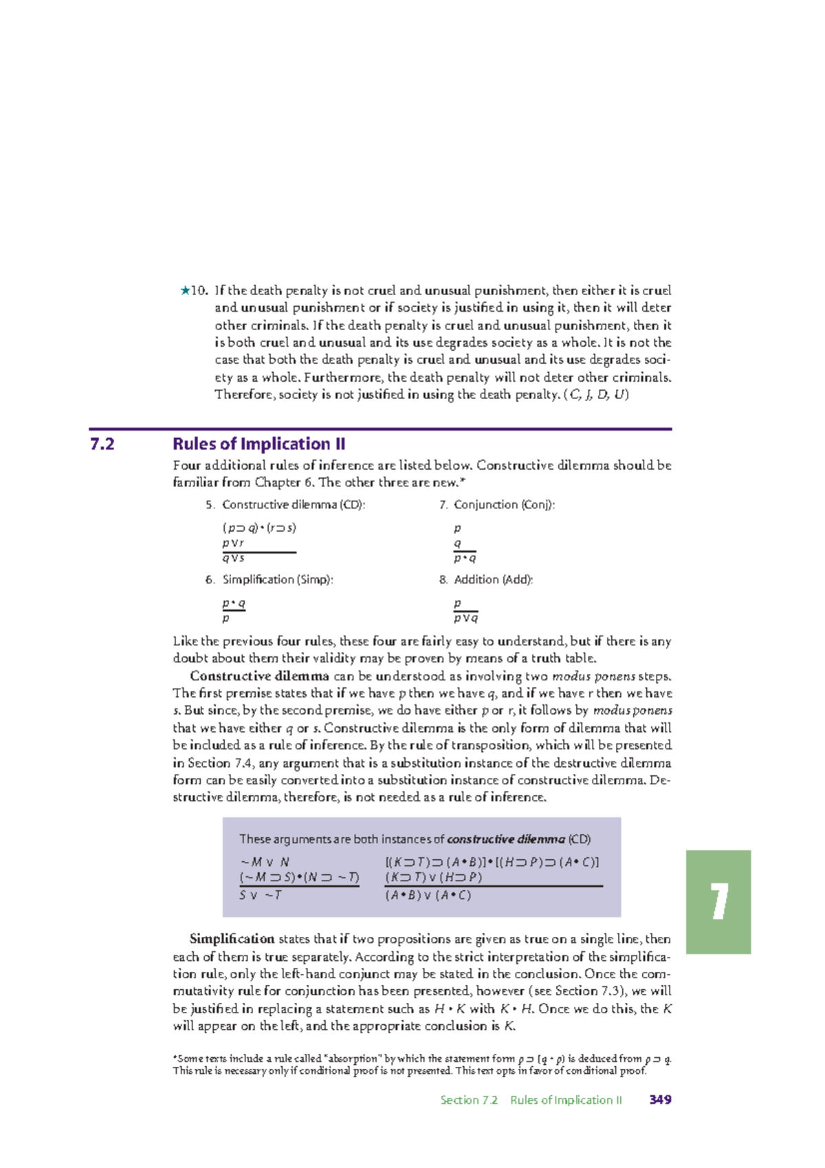 7 Four Additional Rules Of Inference Are Listed Below Constructive