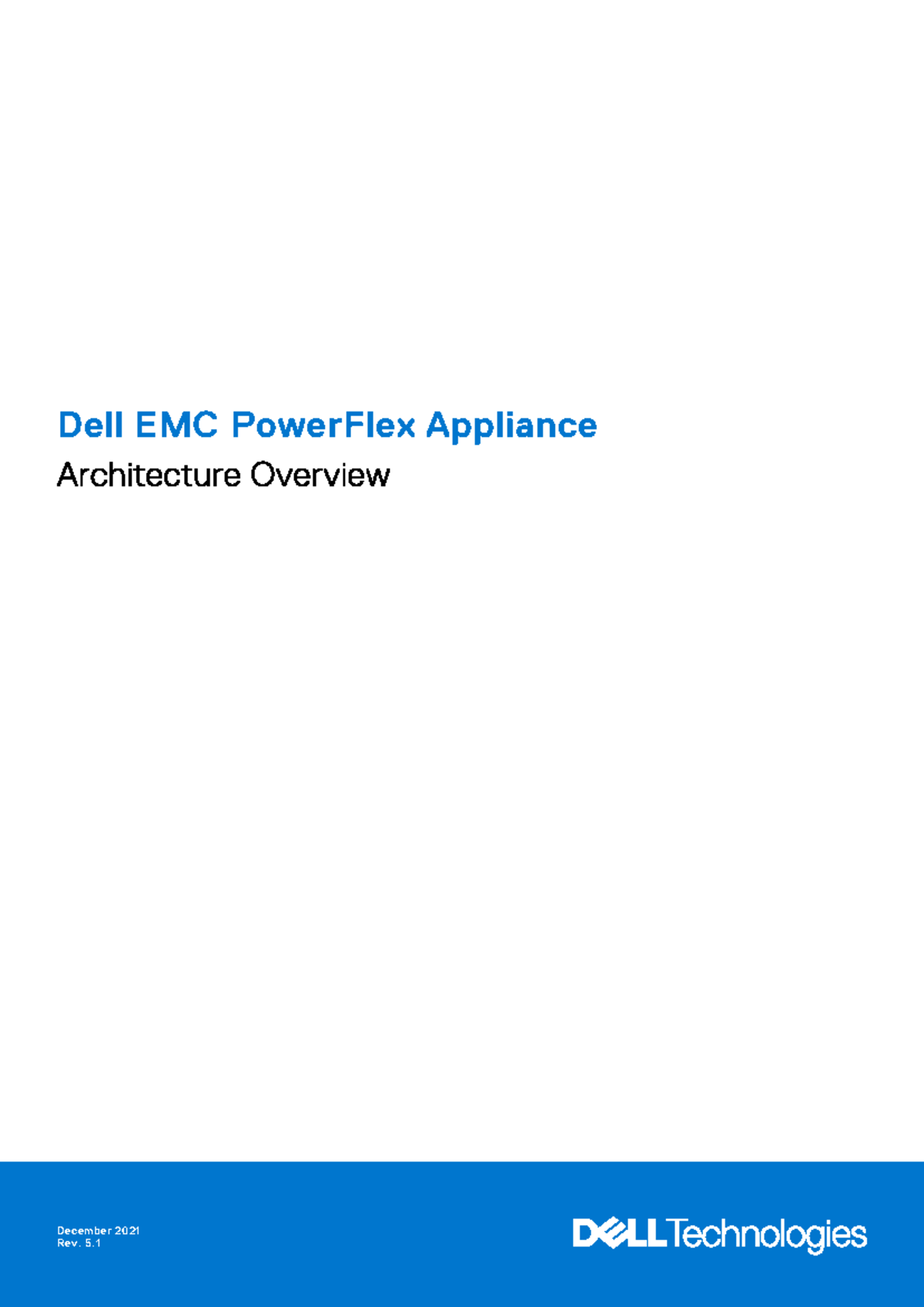 Dell EMC Power Flex Appliance Architecture Overview - Dell EMC ...