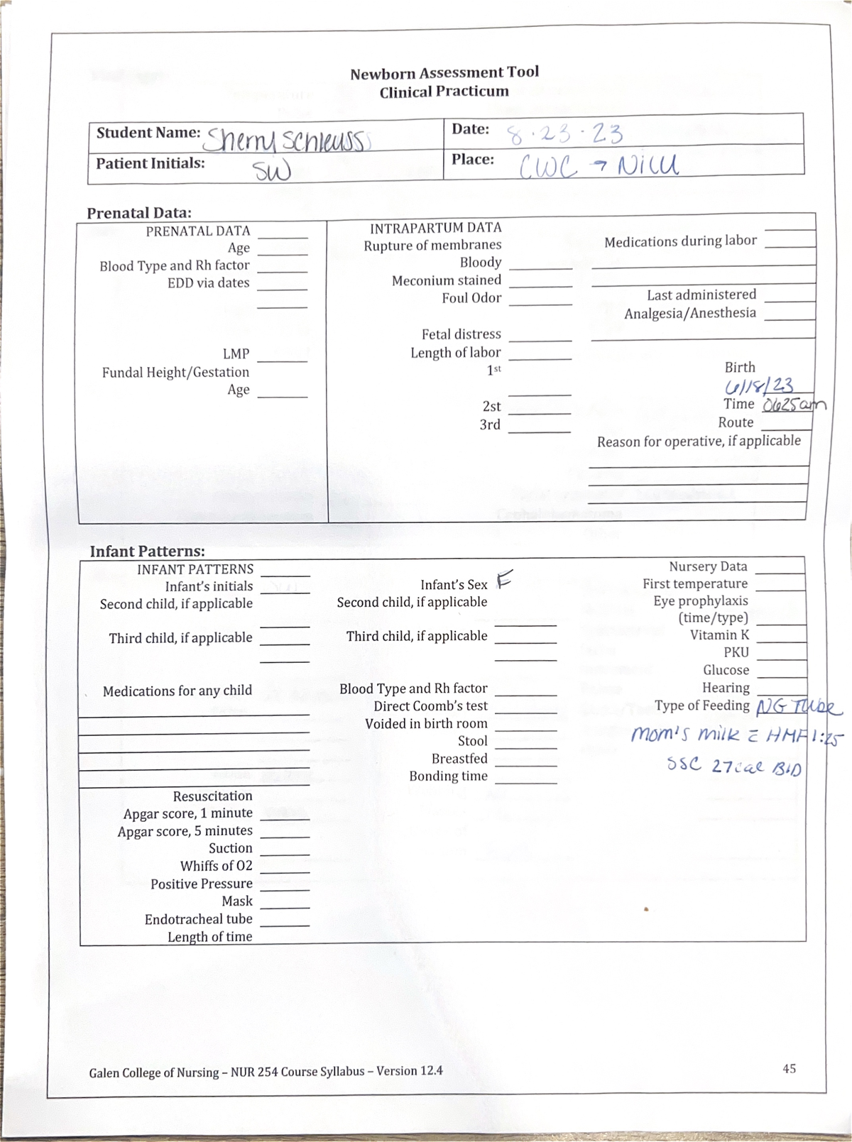 Pedsnewborntool - Notes - GPS 1200 - Studocu