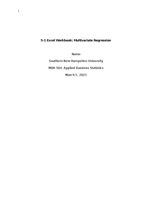 MAT 240 Module Five Assignment Template - Hypothesis Testing for ...