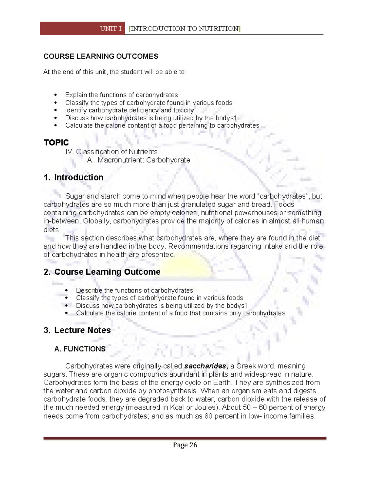 Lecture notes in Nutrition and diet therapy. FATS - COURSE LEARNING ...