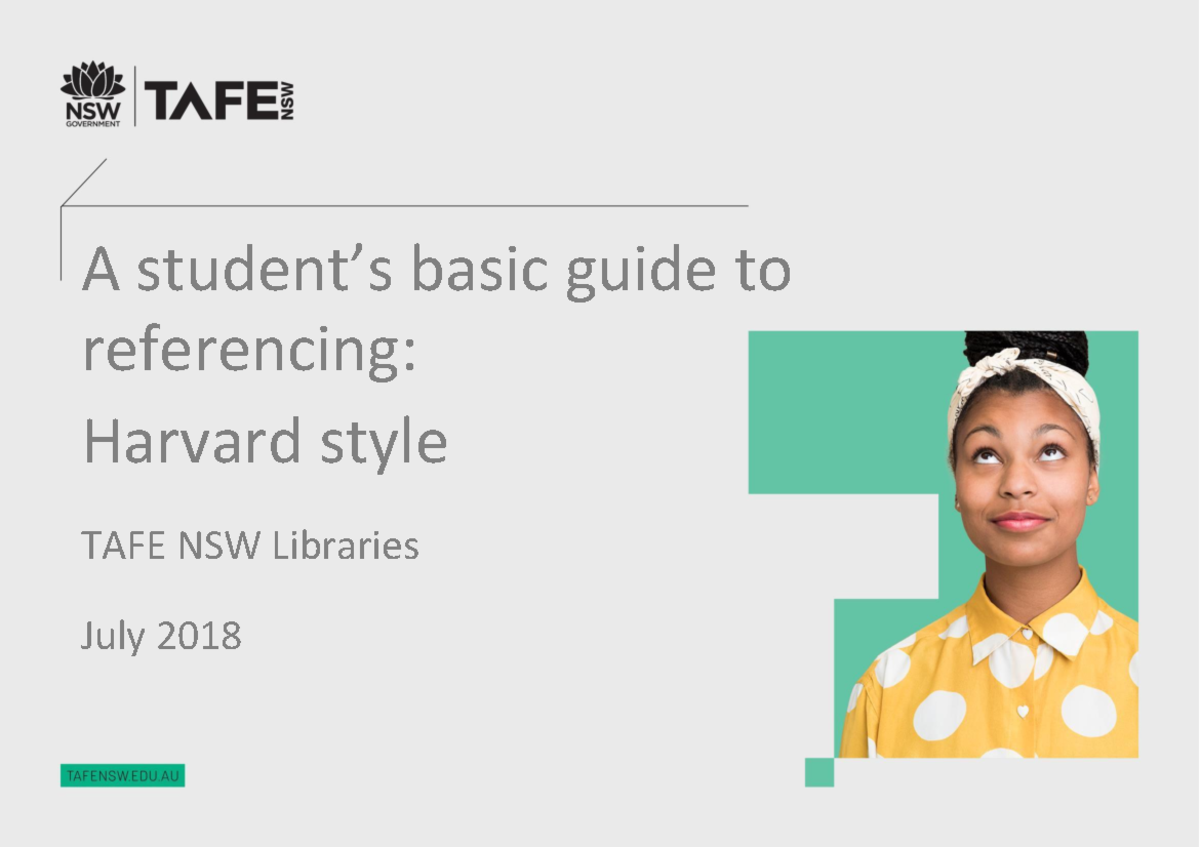 Harvard Referencing Guide - A student’s basic guide to referencing ...