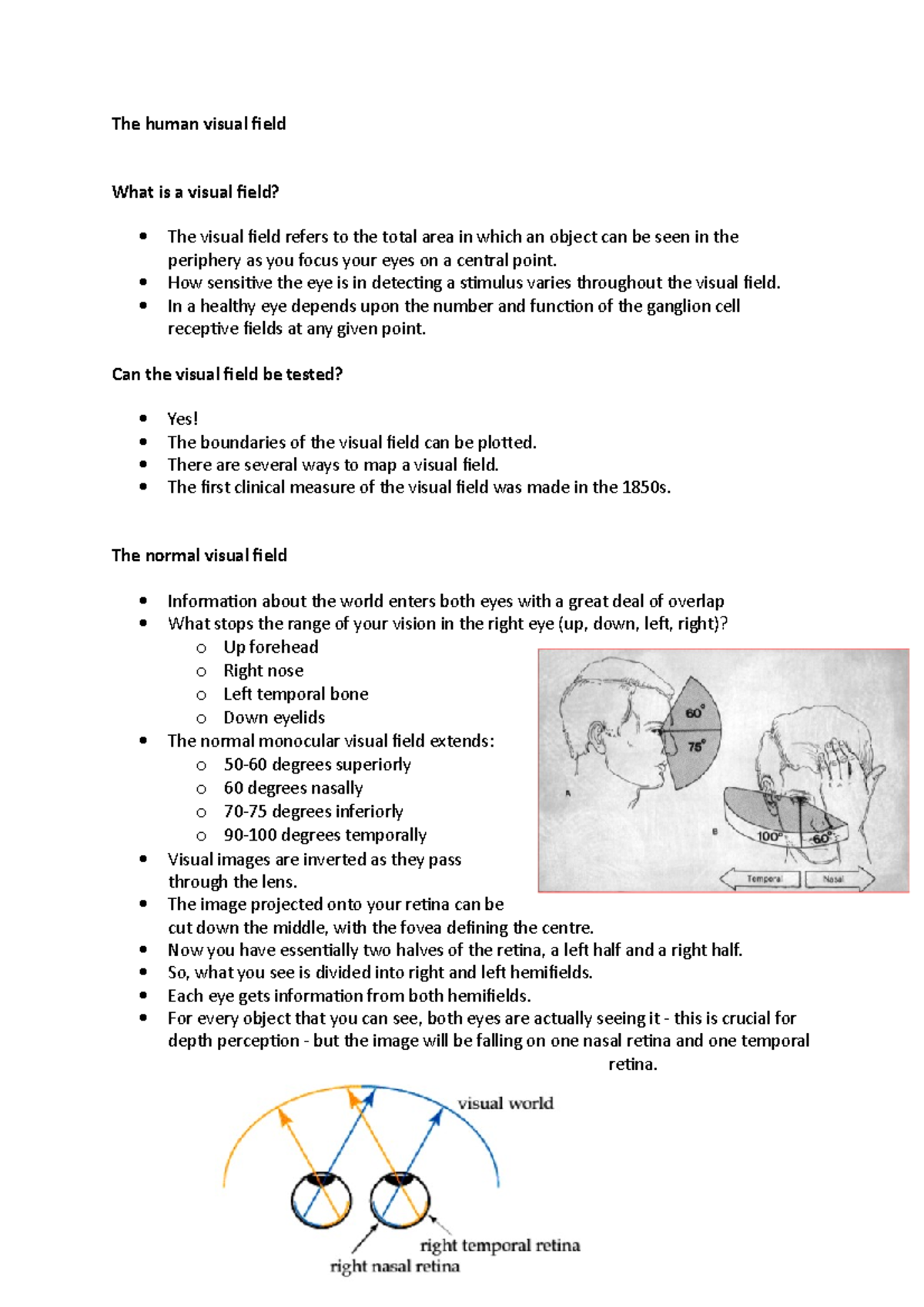 The human visual field - Ocular Physiology & Vision Science - The human ...