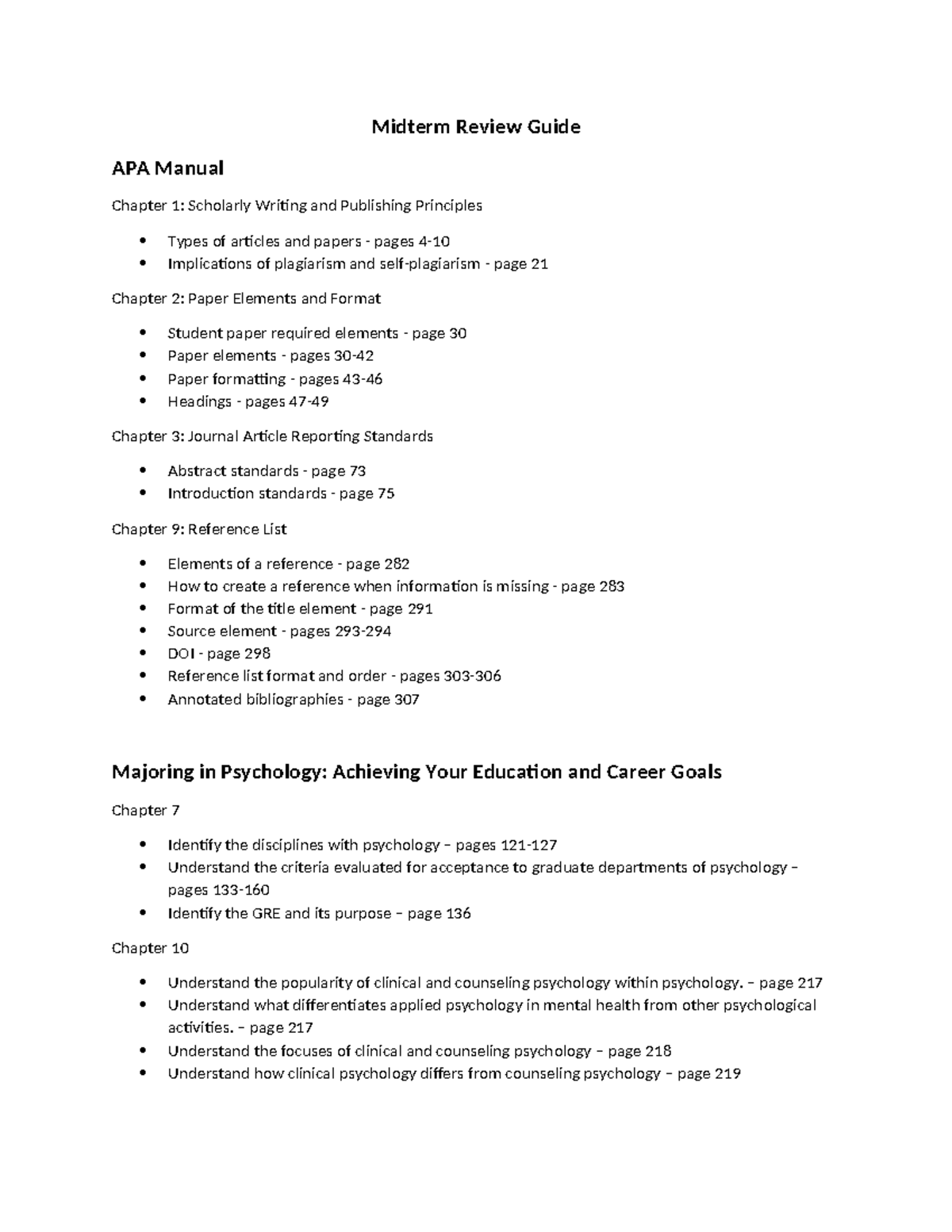 Midterm Review Guide - – page 217 Understand what differentiates ...