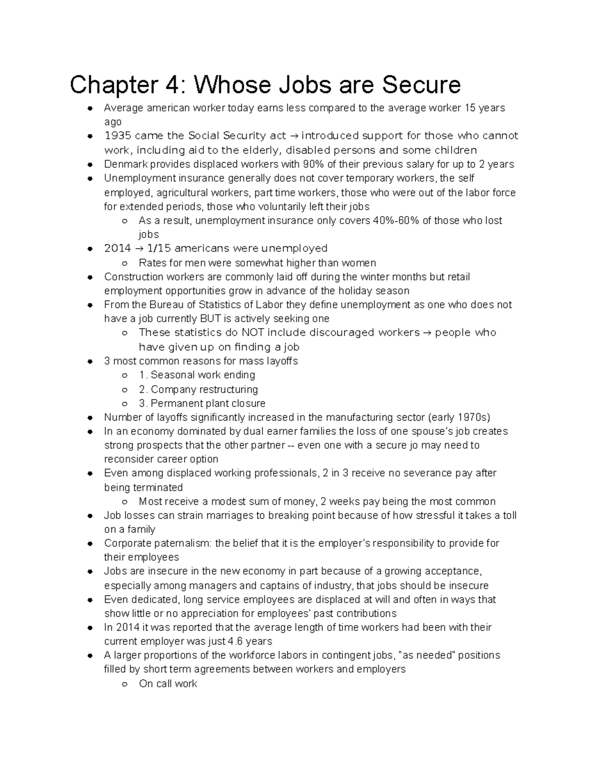 Chapter 4 Whose Jobs are Secure - Chapter 4: Whose Jobs are Secure ...