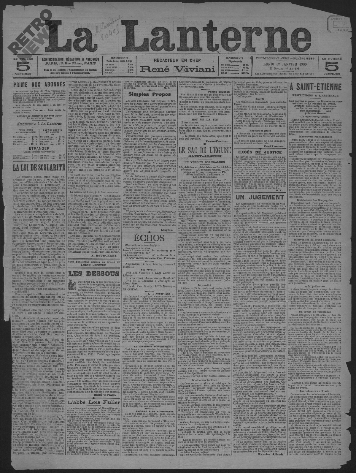 1900 01 01 La Lanterne 1877 1928 Retronews - Matemáticas - Studocu