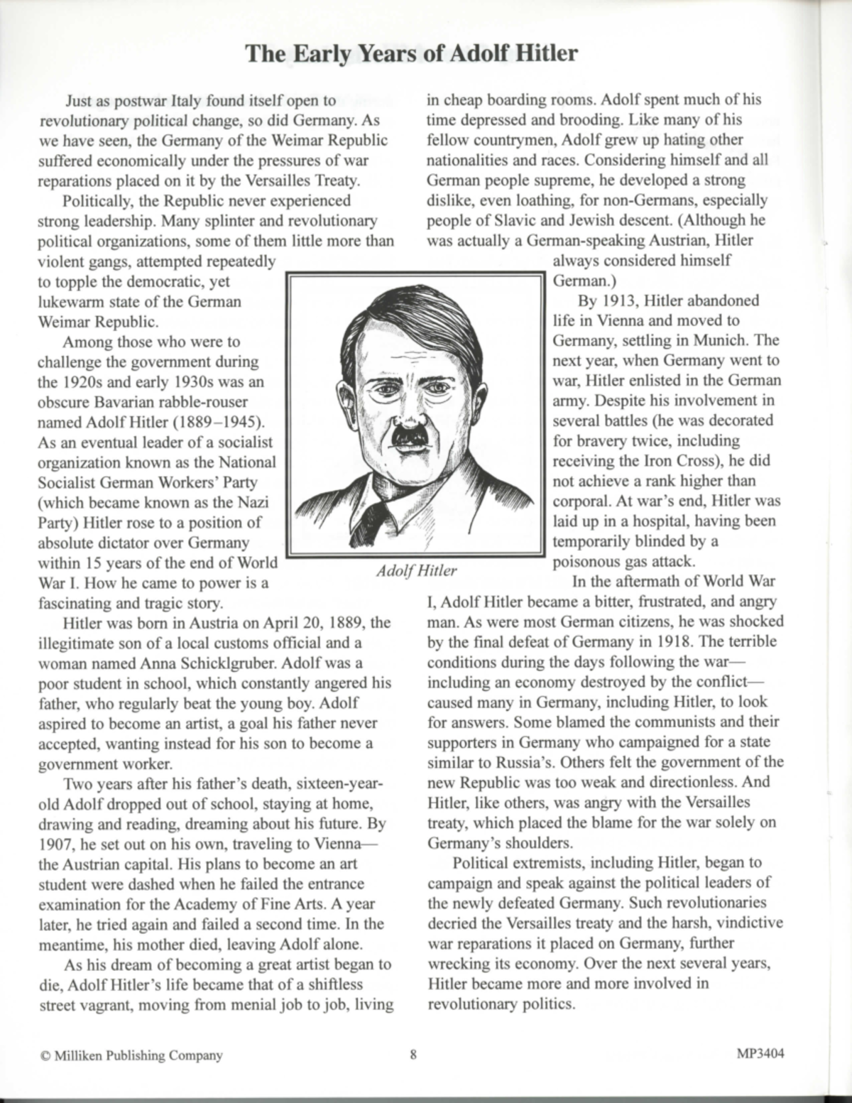 Hitler Reading - fire notes n stuffs - The Early Years of Adolf Hitler ...