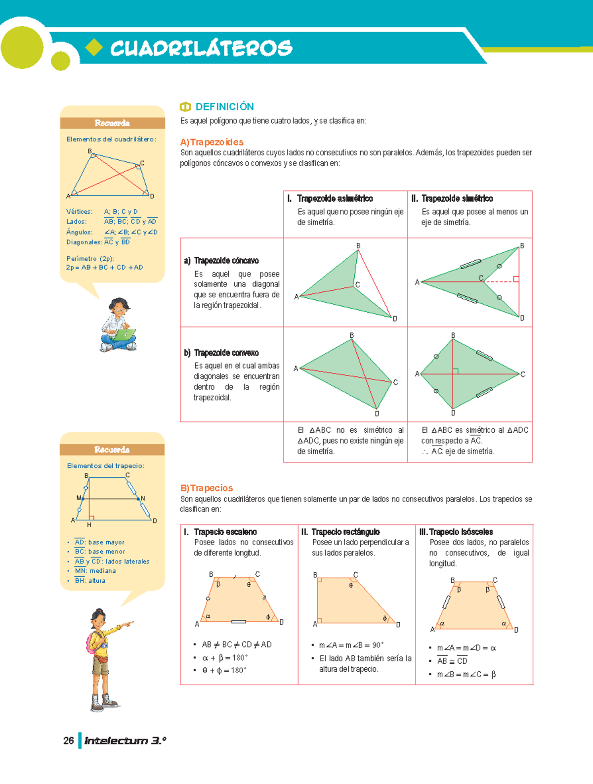 Teoria cuadrilateros - ASDFADF A - 26 Intelectum 3.° DEfINICIóN Es ...