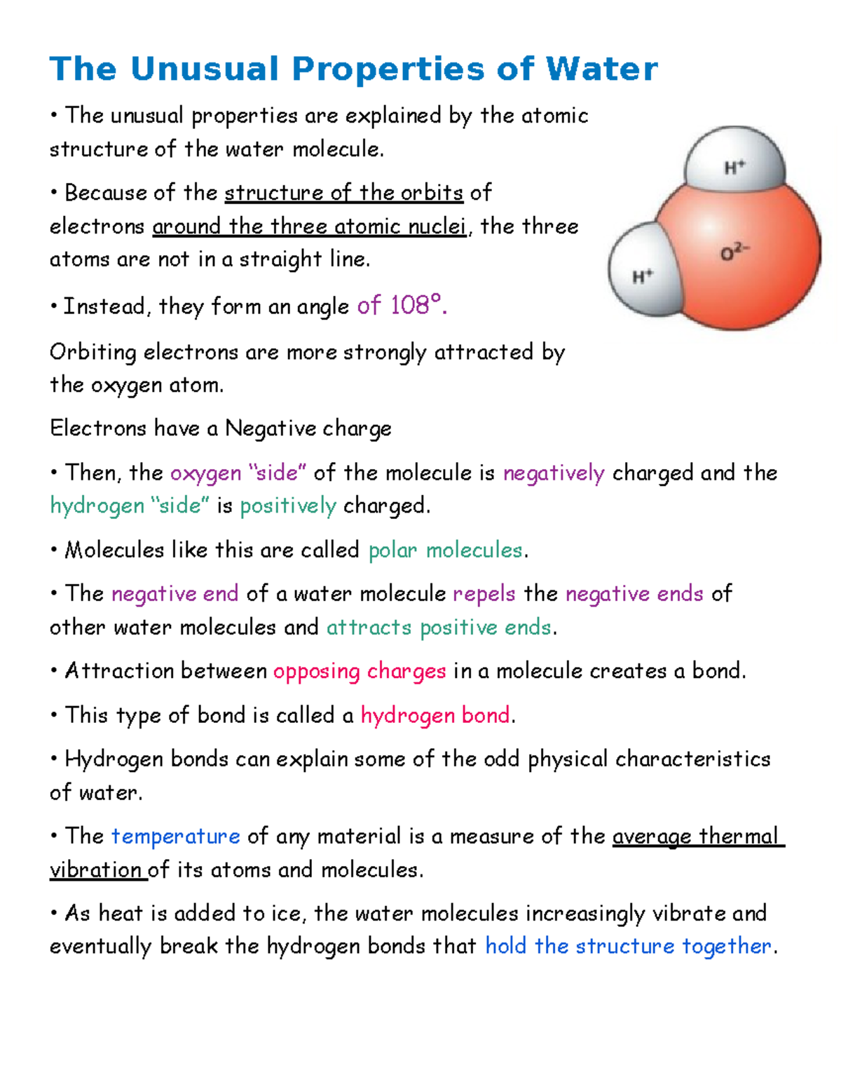 Lo1 - Reservoirs, The Unusual Properties of Water, Fossil Water, Karst ...