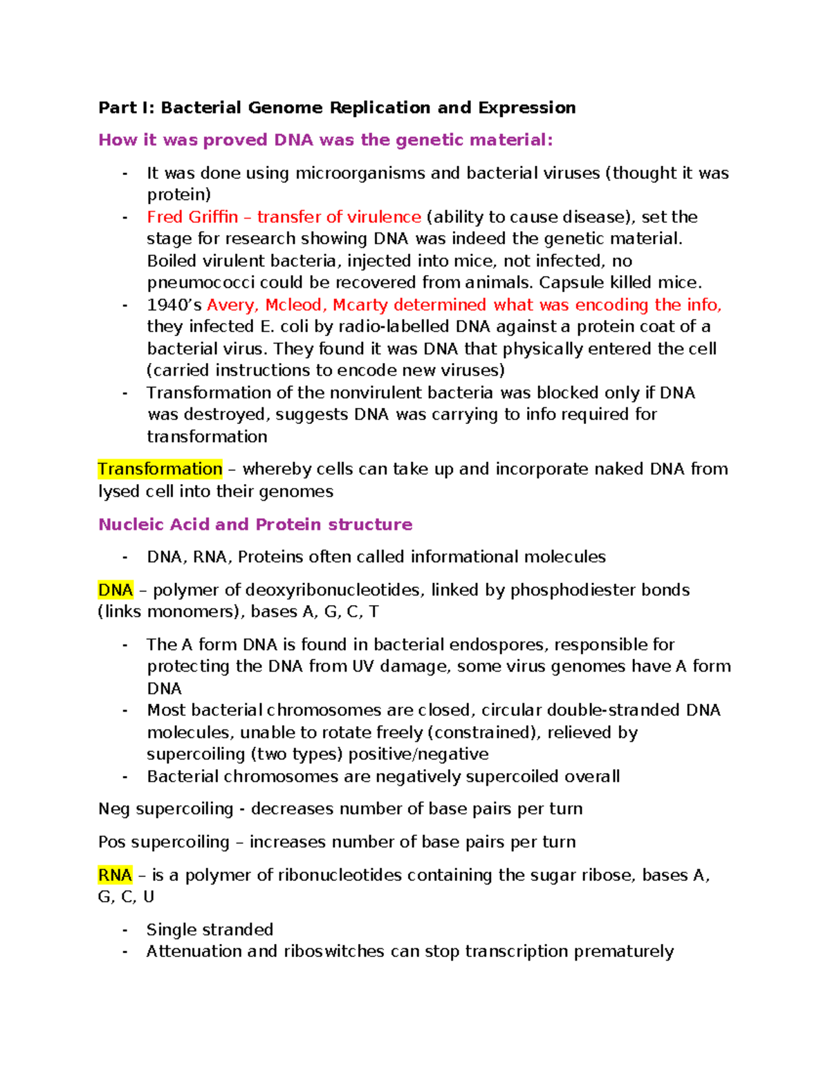 BMSC 210 - M5 - Module 5 - Part I: Bacterial Genome Replication and ...