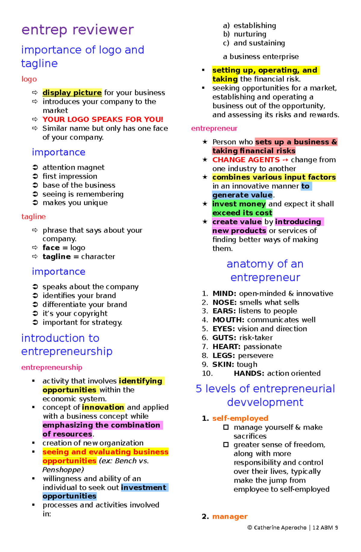Entrep 2nd quarter reviewer for entrepreneurship - entrep reviewer ...
