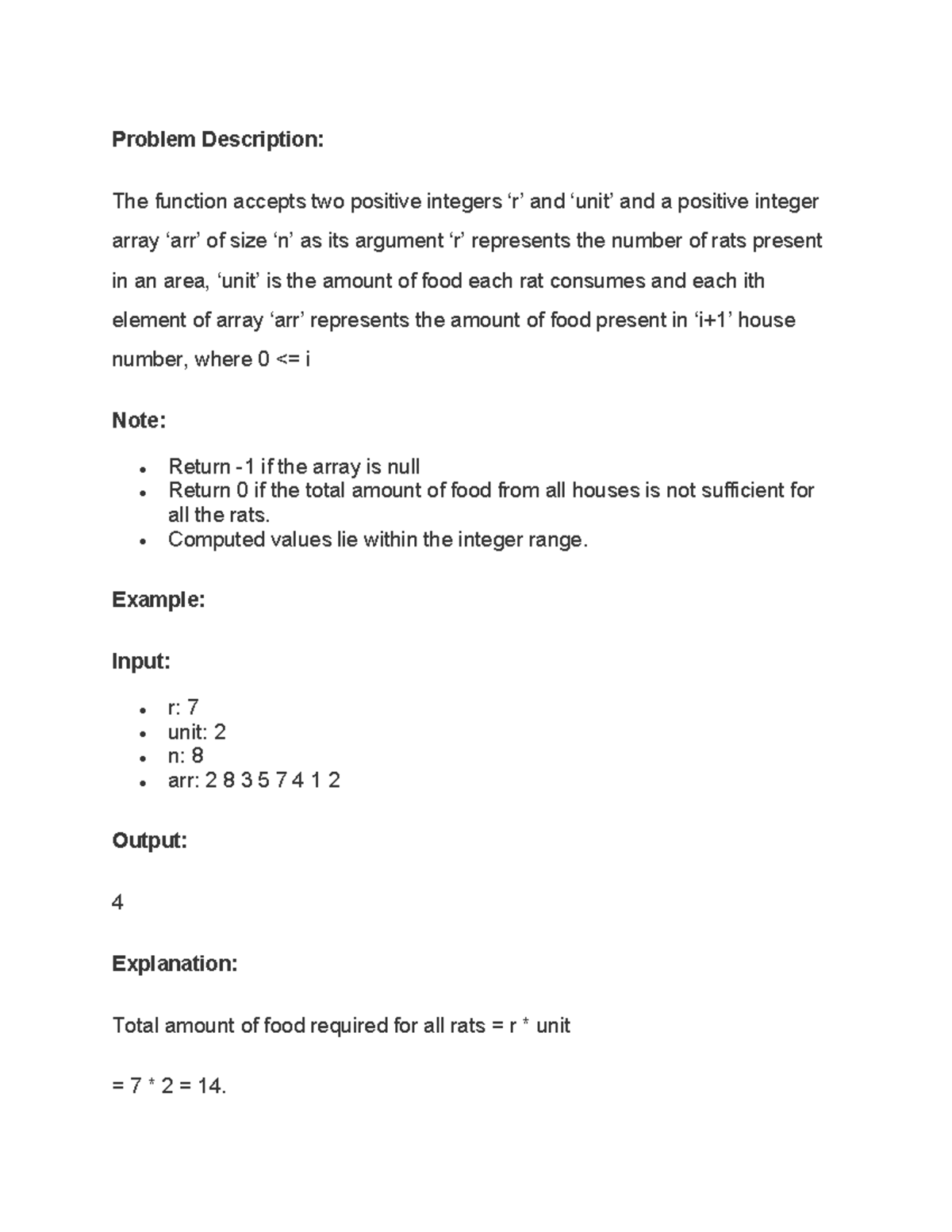 Accenture Coding Questions Problem Description The Function Accepts Two Positive Integers ‘r